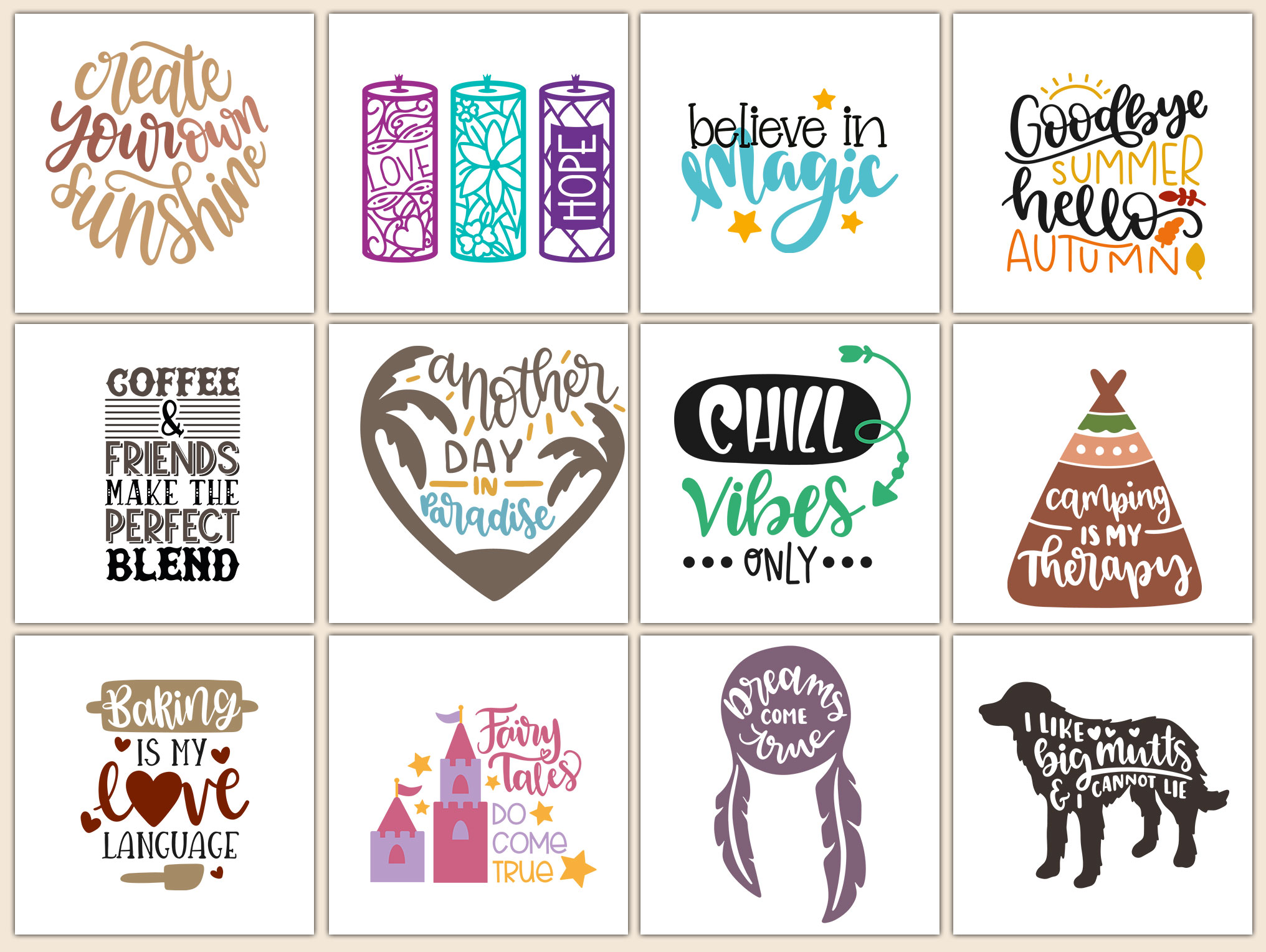 1250 Svg Quote Mega Bundle - Designerpick