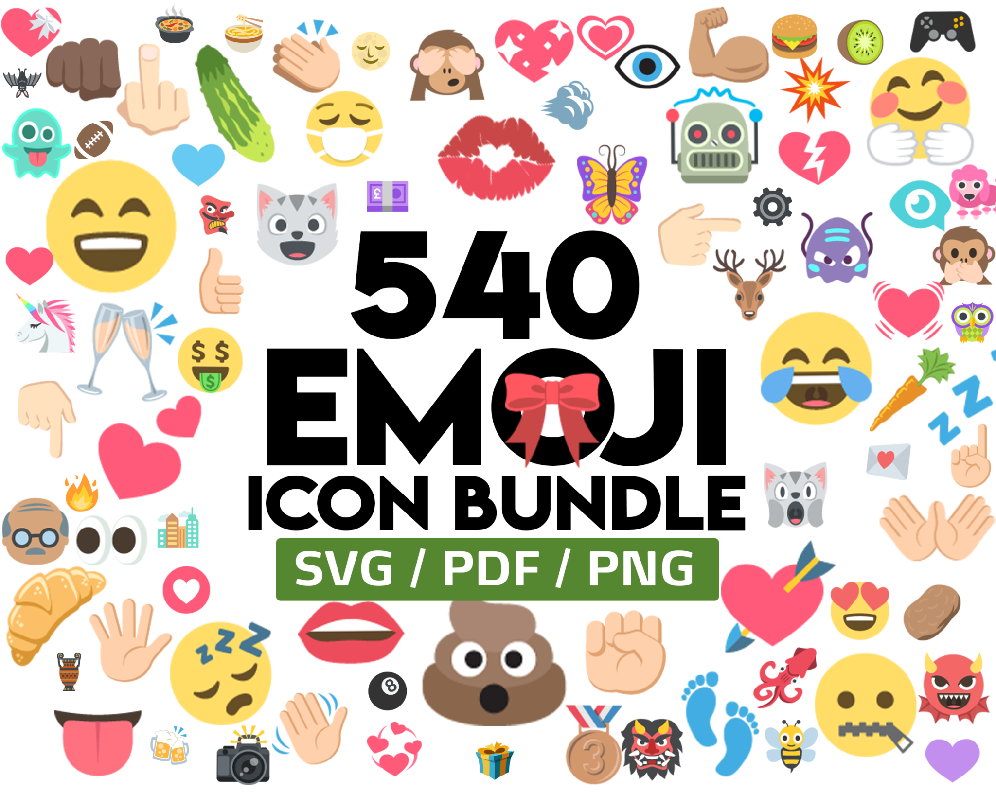 540 Emoji Svg Bundle - Best Quality Design Bundle
