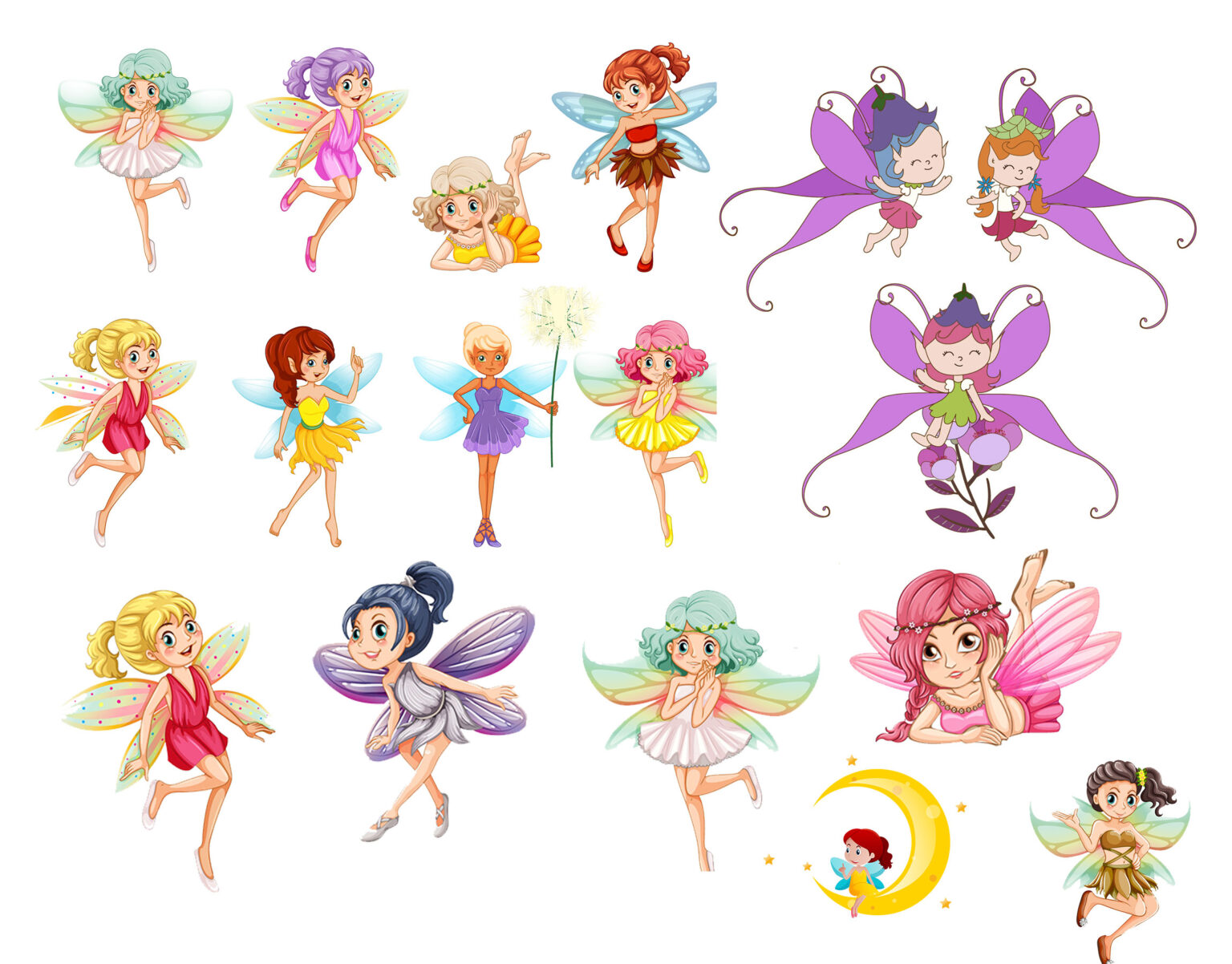 85 Fairies Svg Bundle - Best Quality Design Bundle