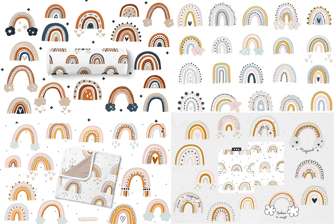 1000+ Rainbow Svg Bundle - Best Quality Design Bundle