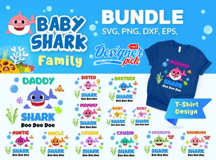 2000+ Shark Family Svg Bundle - Best Quality Design Bundle