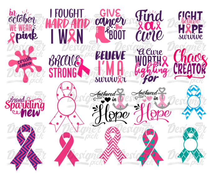 300+ Cancer SVG Bundle - Best Quality Design Bundle