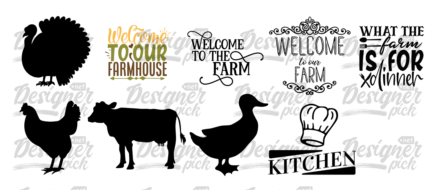 600+ Farm Svg Bundle - Best Quality Design Bundle