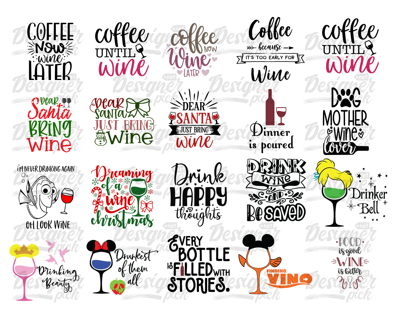 1000+ Wine Svg Bundle - Best Quality Design Bundle