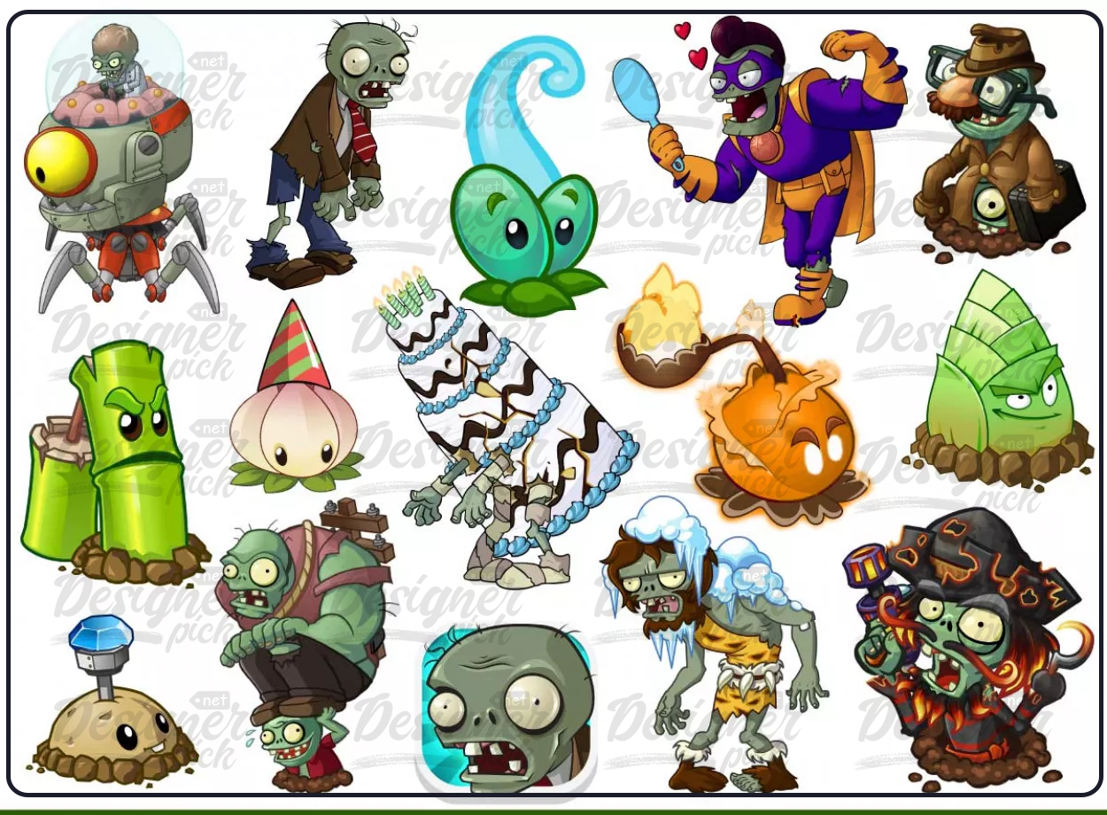 200+ Plant Vs Zombie Svg Bundle - Best Quality Design Bundle