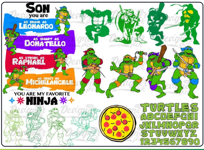 1000+ Ninja Turtle Svg Bundle - Best Quality Design Bundle