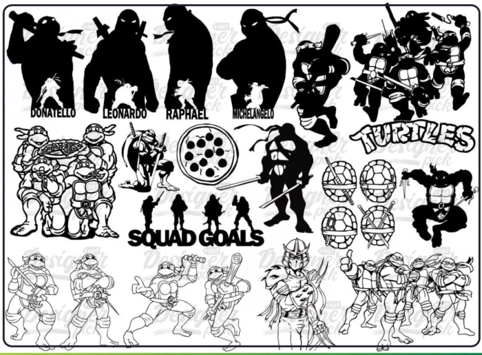1000+ Ninja Turtle Svg Bundle - Designerpick