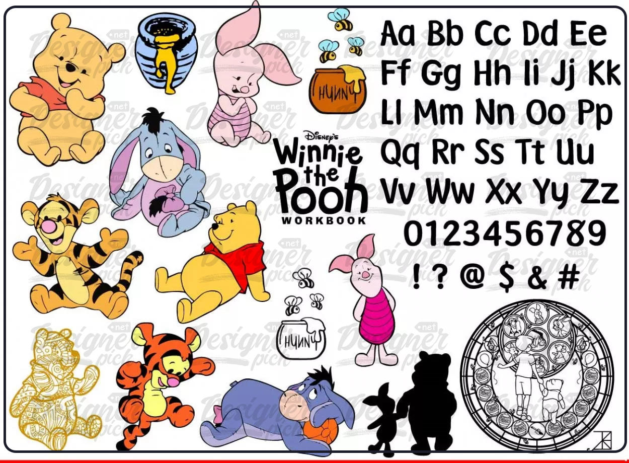 1500+ Winnie The Pooh Svg Bundle - Designerpick