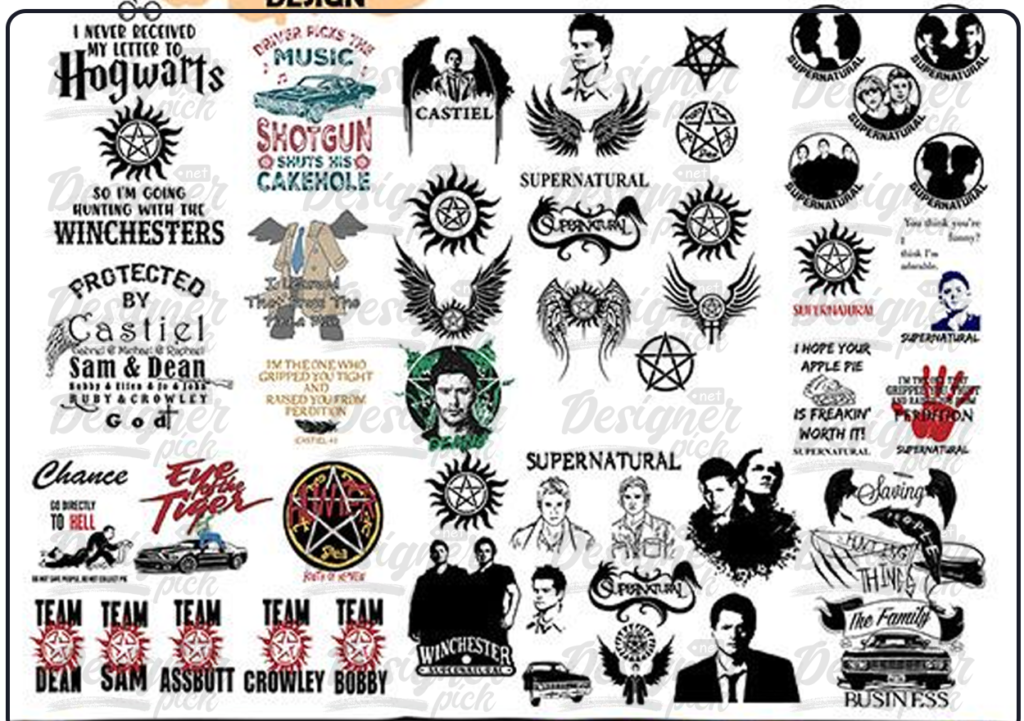 400+ Supernatural Svg Bundle - Designerpick
