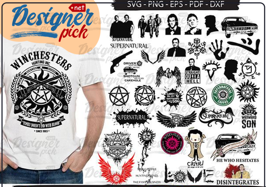 400+ Supernatural Svg Bundle - Designerpick