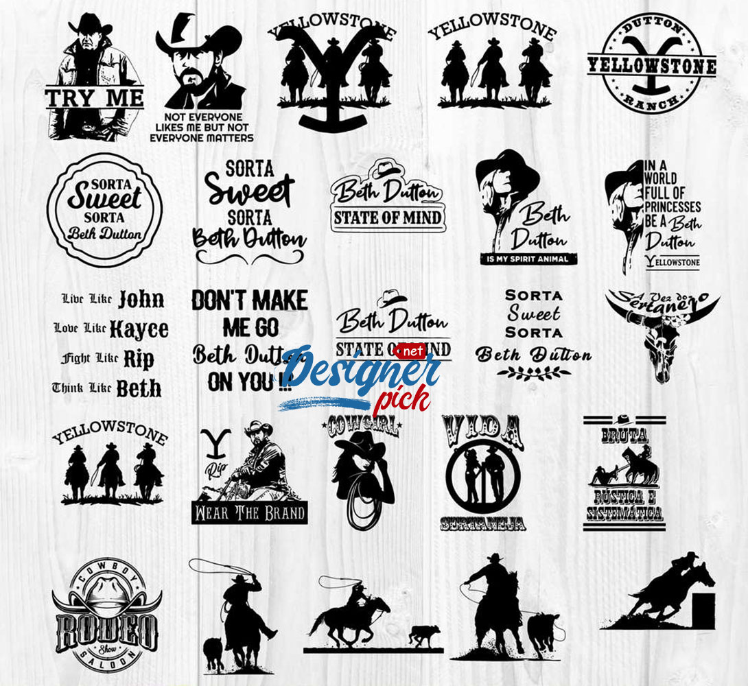 200+ Yellowstone Svg Bundle - Best Quality Design Bundle