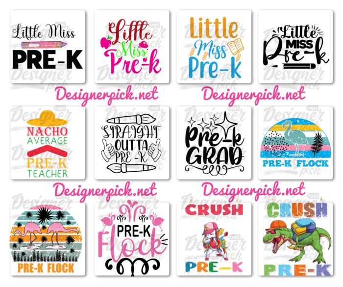 300+ Pre-K Svg Bundle - Best Quality Design Bundle