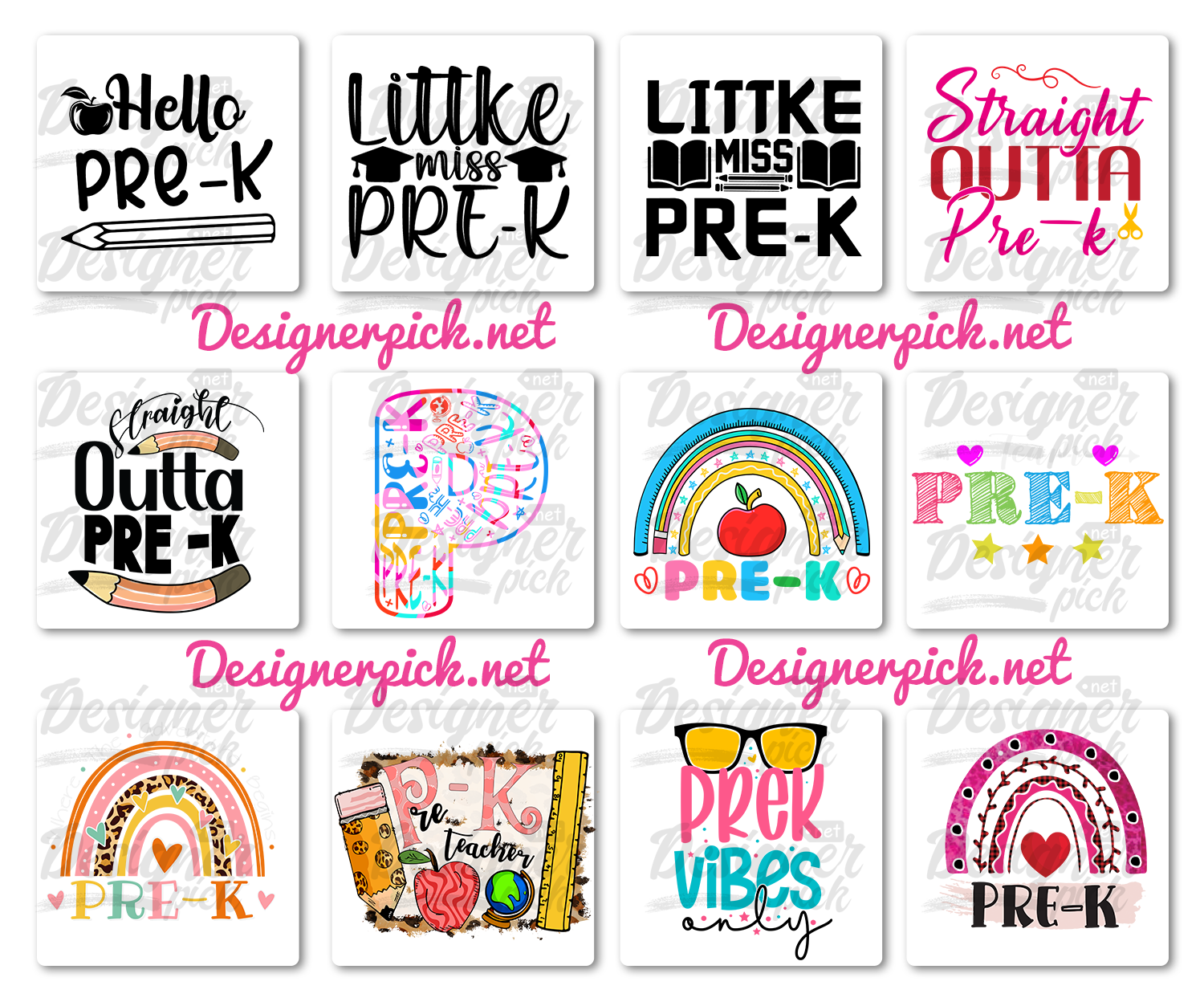 300+ Pre-K Svg Bundle - Best Quality Design Bundle