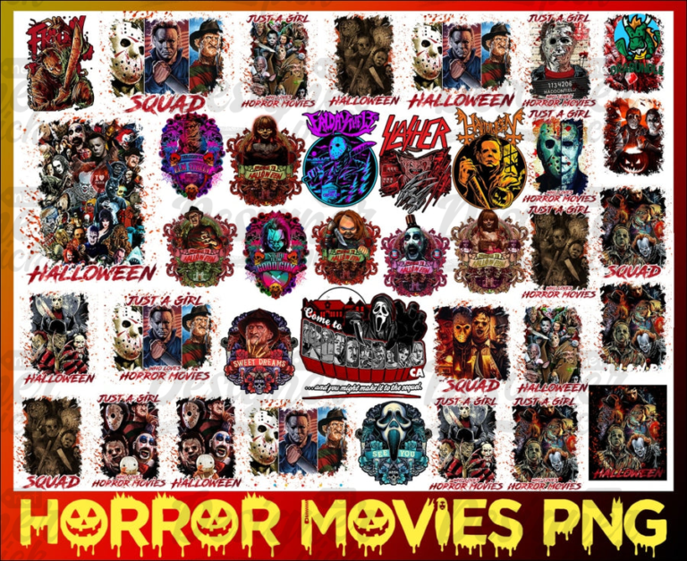 80+ Horror Movies Sublimation - Best Quality Design Bundle