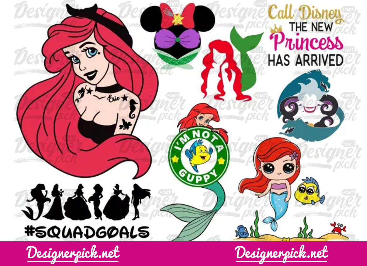 250+ Ariel SVG Bundle - Best Quality Design Bundle