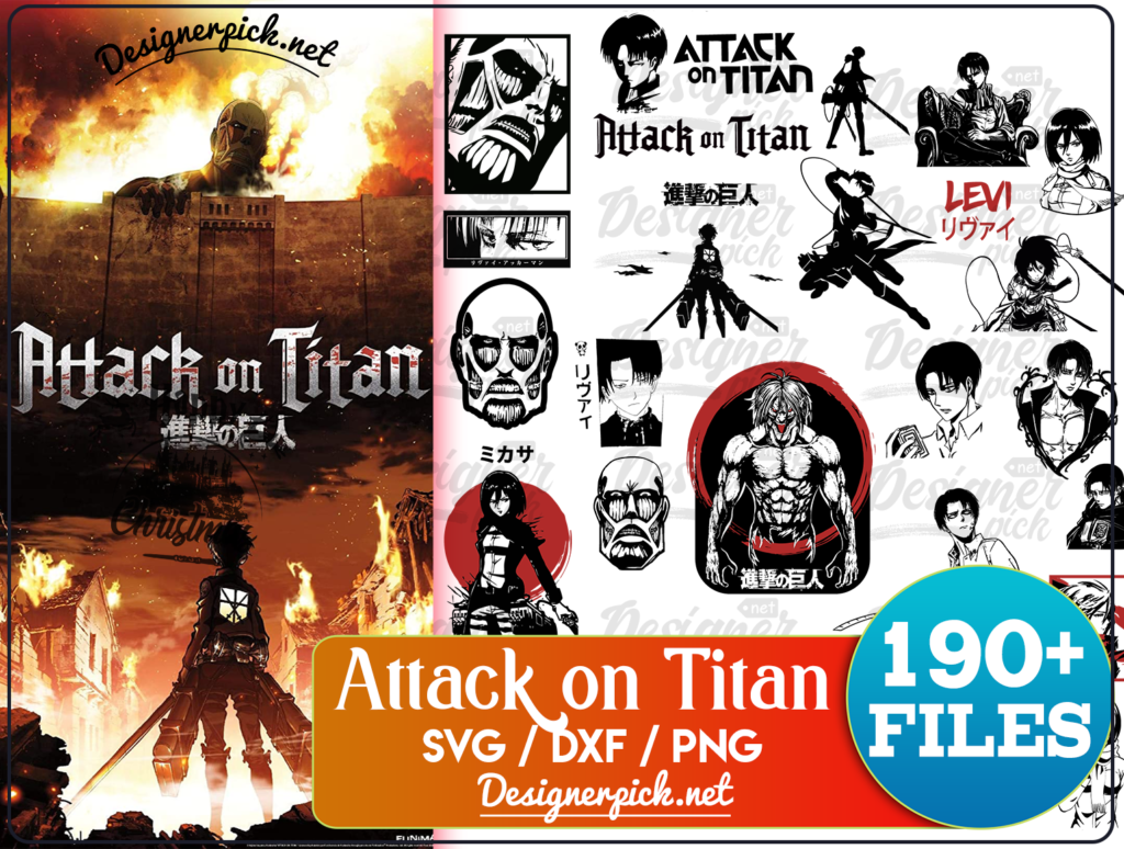 190+ Attack On Titans SVG Bundle - Best Quality Design Bundle