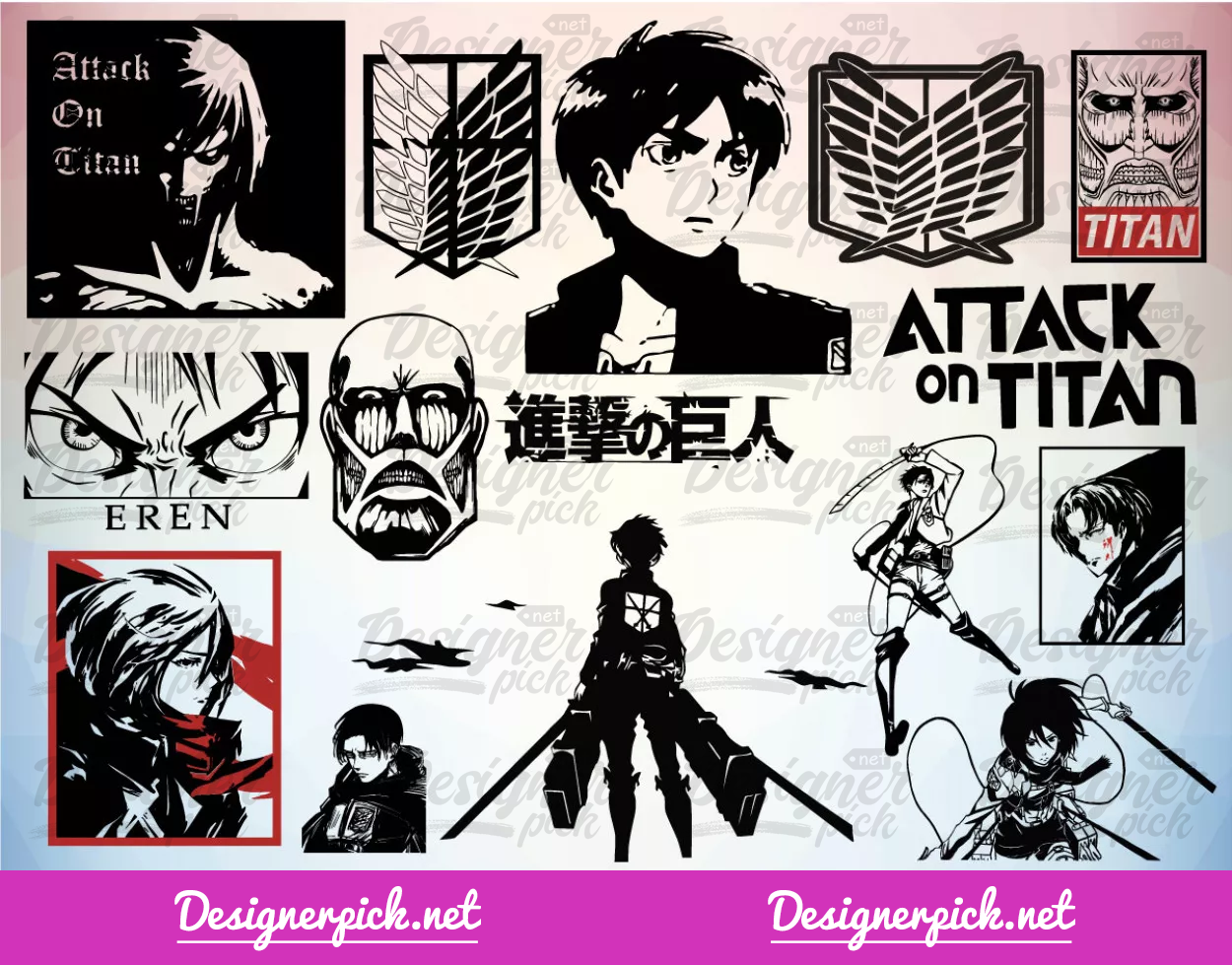 190+ Attack On Titans SVG Bundle - Best Quality Design Bundle