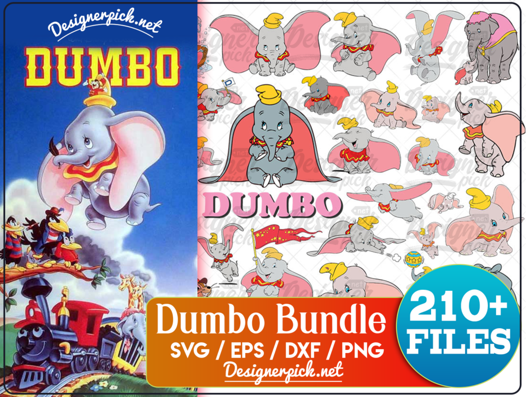 210+ Dumbo Svg Bundle - Best Quality Design Bundle