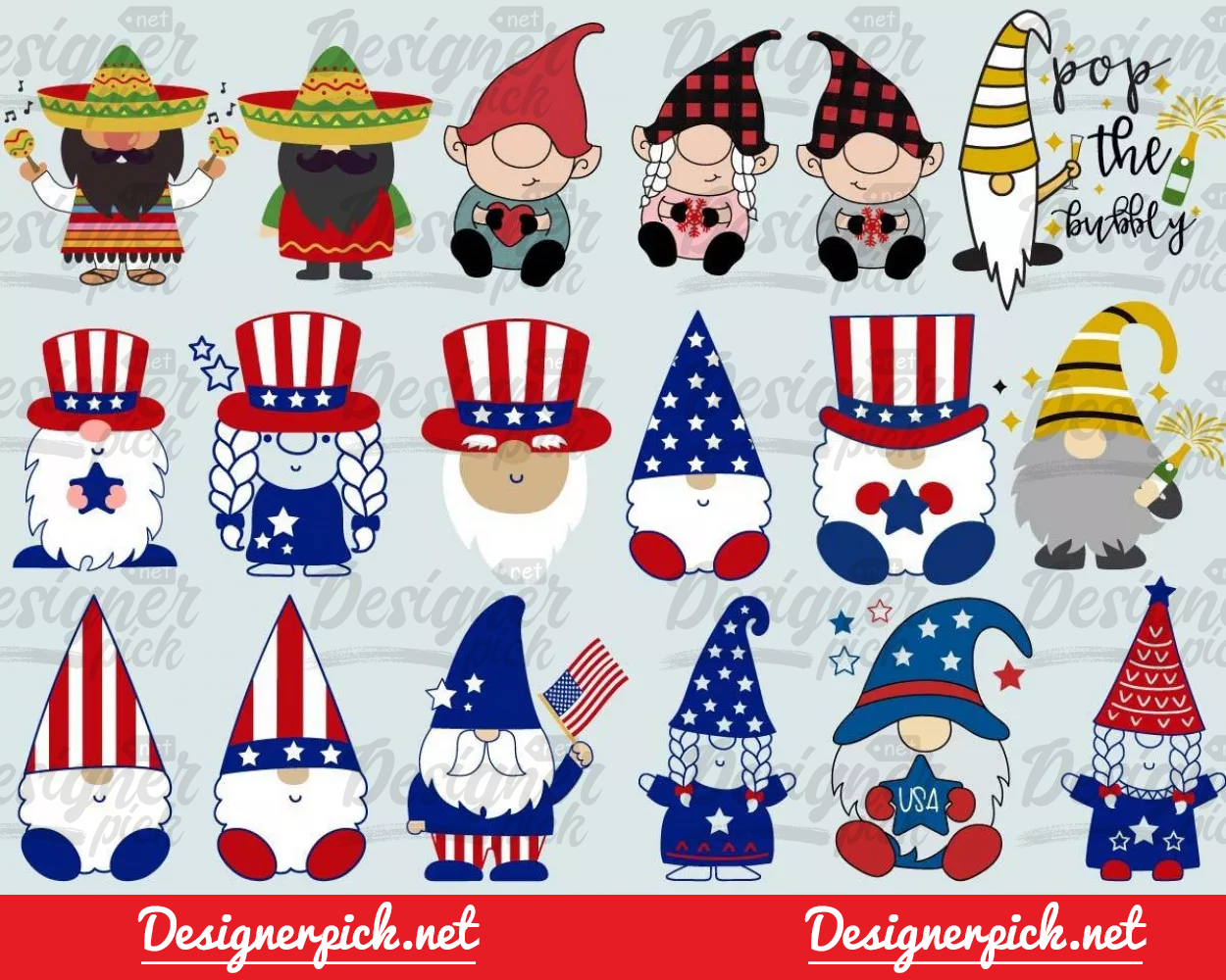 400+ Gnome Svg Bundle - Best Quality Design Bundle