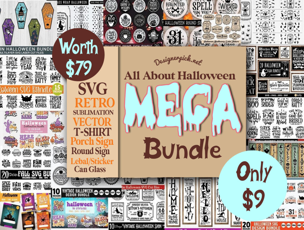 Halloween Mega Bundle - Best Quality Design Bundle