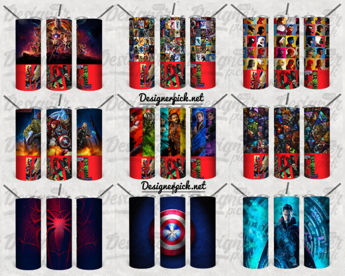70+ Marvel Tumbler Bundle - Designerpick