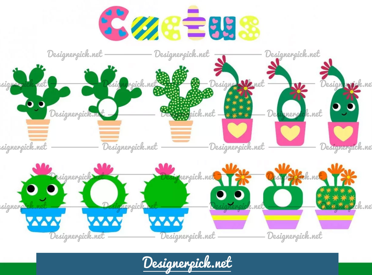 Cactus Svg Bundle - Best Quality Design Bundle