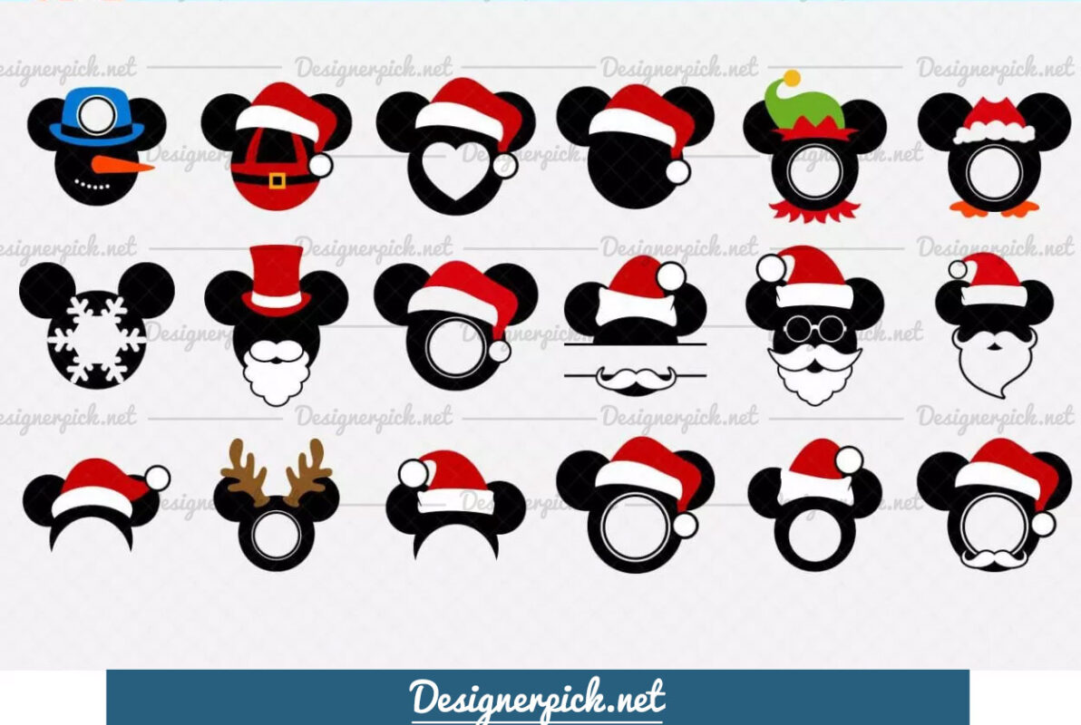 Christmas Mickey Mouse Svg Bundle - Designerpick