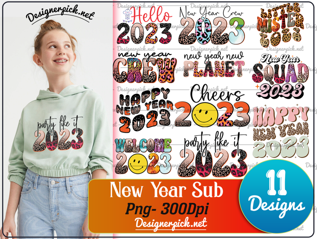 New Year 2023 Sublimation Bundle - Best Quality Design Bundle