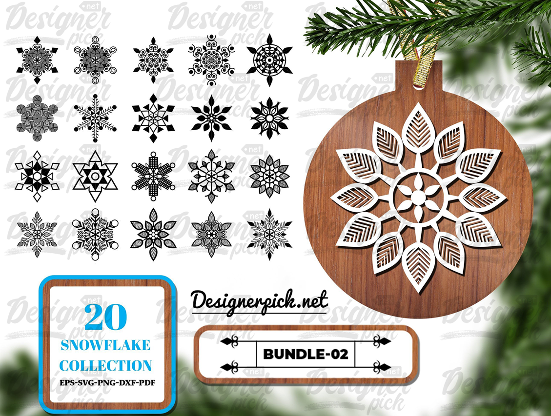 400+ Christmas Ornament Svg Bundle - Best Quality Design Bundle