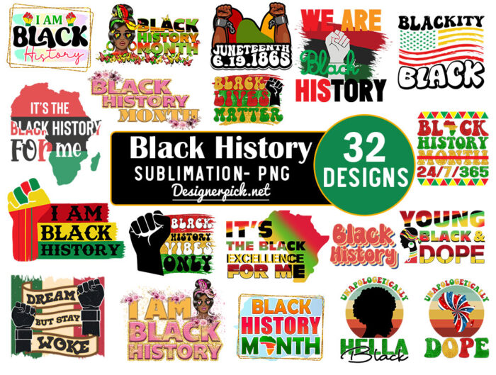 Black History Png Bundle - Best Quality Design Bundle