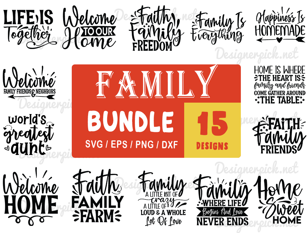 Family SVG Bundle - Designerpick