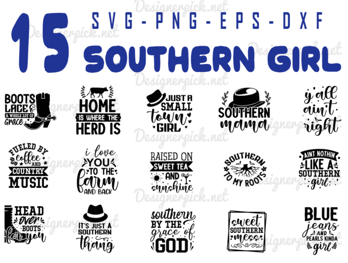 Southern Girl SVG Bundle - Best Quality Design Bundle
