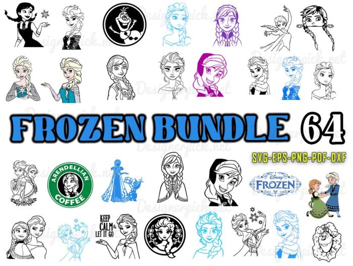 Frozen Svg Bundle - Best Quality Design Bundle