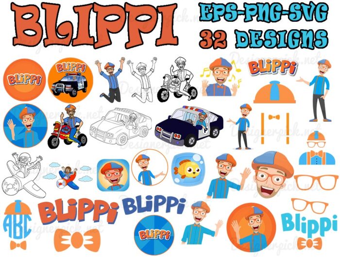 Blippi SVG Bundle - Best Quality Design Bundle