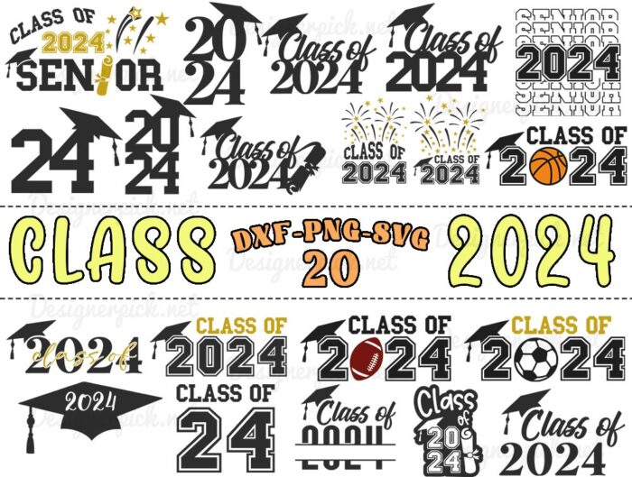 Class of 2024 SVG Bundle - Best Quality Design Bundle