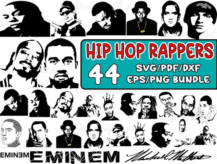 Hip Hop Rappers SVG Bundle - Best Quality Design Bundle