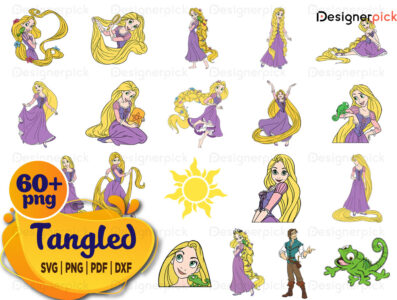 Tangled SVG Bundle, Tangled png, Rapunzel Svg - Best Quality Design Bundle