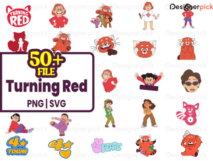 Turning Red SVG Bundle, Turning Red png, Turning Red Svg - Best Quality ...