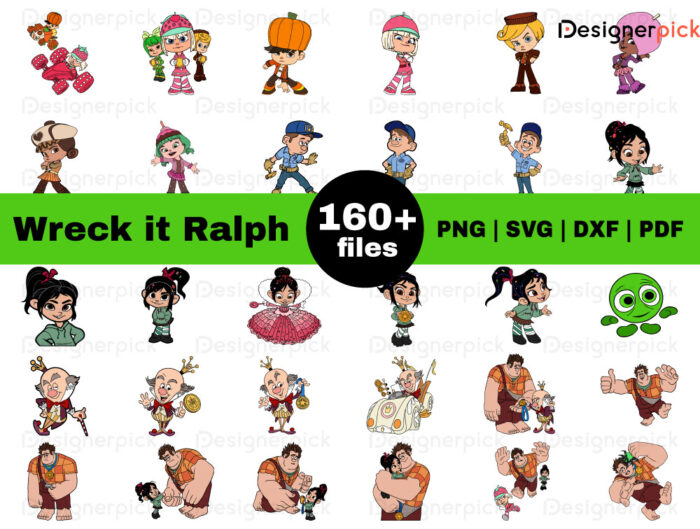 Wreck-It Ralph SVG Bundle, Wreck-It Ralph PNG - Best Quality Design Bundle