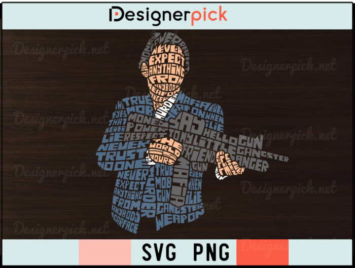 Tony Montana Svg Design, Tony Montana Svg, Tony Montana Caligraphy Svg ...