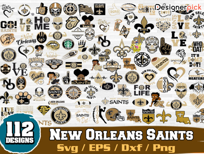 New Orleans Saints Svg Bundle, NFL Saints svg - Best Quality Design Bundle