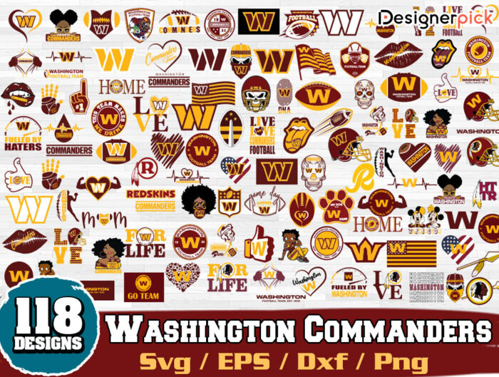 Washington Commanders Svg Bundle, NFL Commanders SVG - Best Quality ...