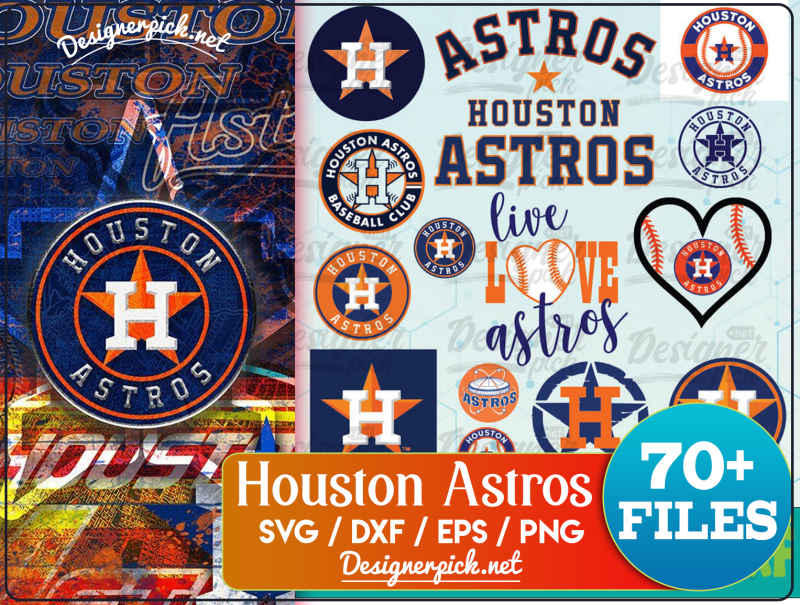 70+ Houston Astros Svg Bundle - Designerpick